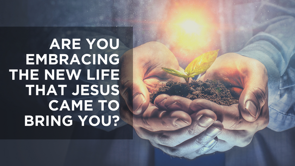 Are You Embracing the New Life Jesus Came to Bring You?